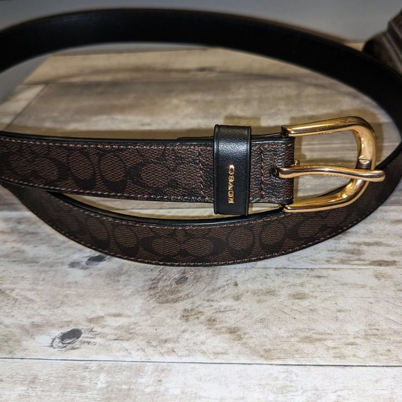 Coach | Accessories | Coach Classic Belt In Signature Canvas | Poshmark